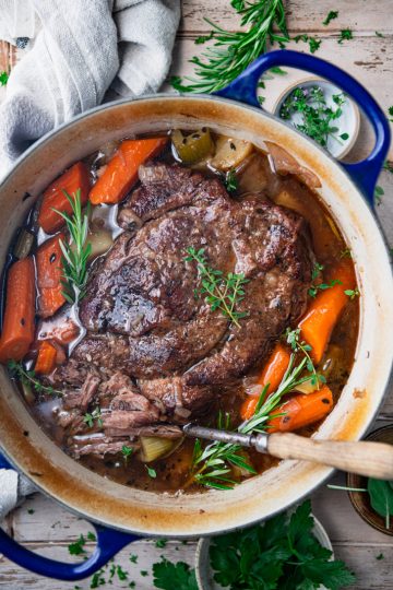 Dutch Oven Pot Roast - The Seasoned Mom
