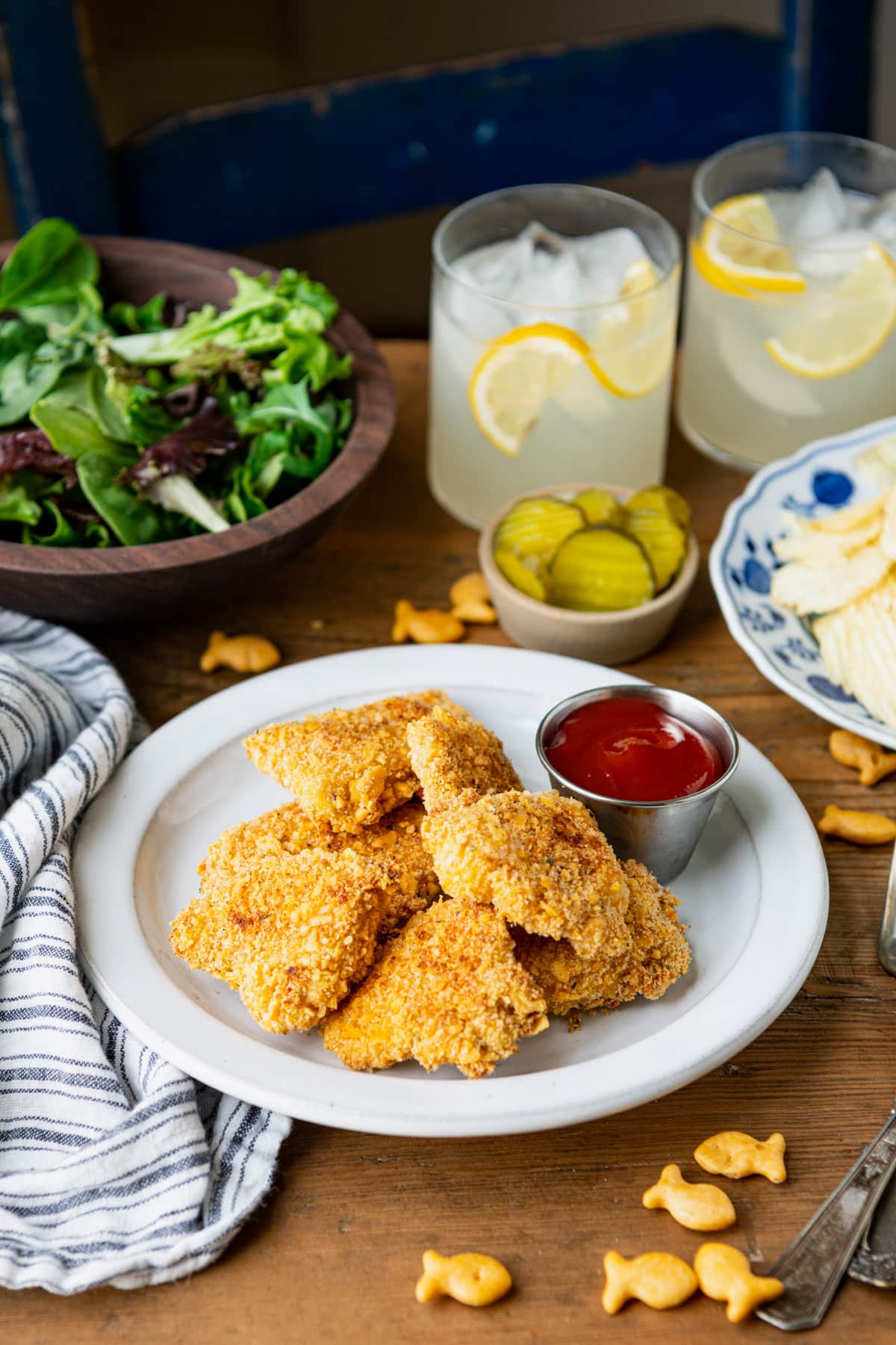 Goldfish Baked Chicken Nuggets - The Seasoned Mom
