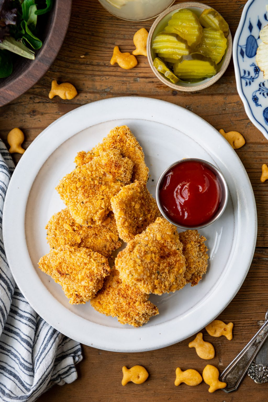 Goldfish Baked Chicken Nuggets - The Seasoned Mom