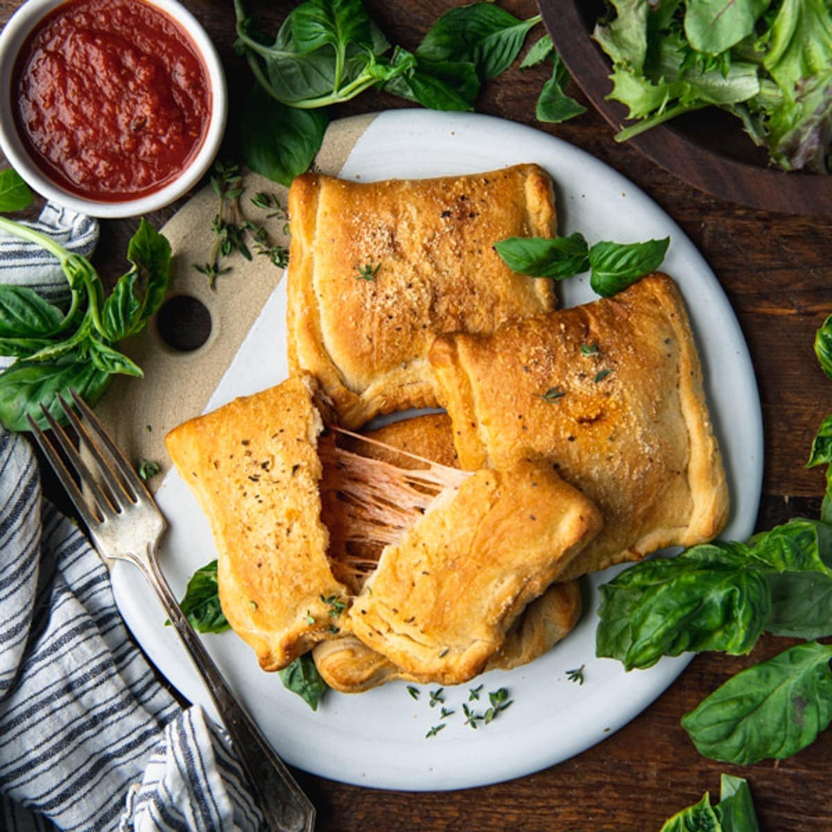Crescent Roll Pizza Pockets - The Seasoned Mom