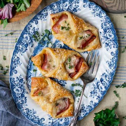 Puff Pastry Ham and Cheese Hot Pockets - The Seasoned Mom