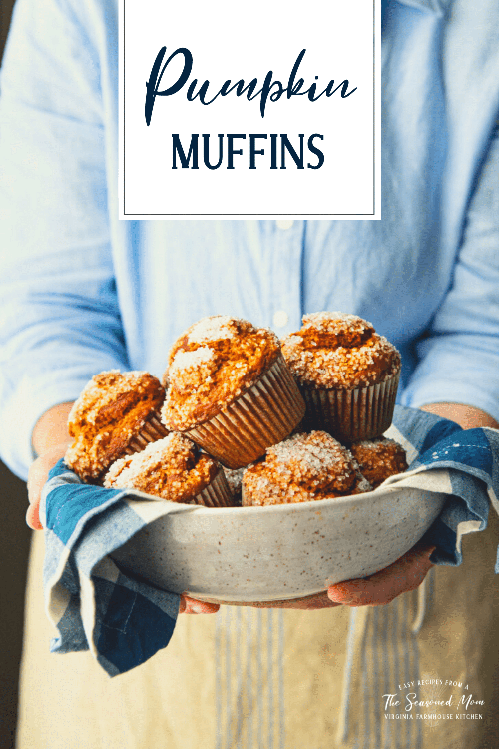 Easy Pumpkin Muffins Recipe | The Seasoned Mom