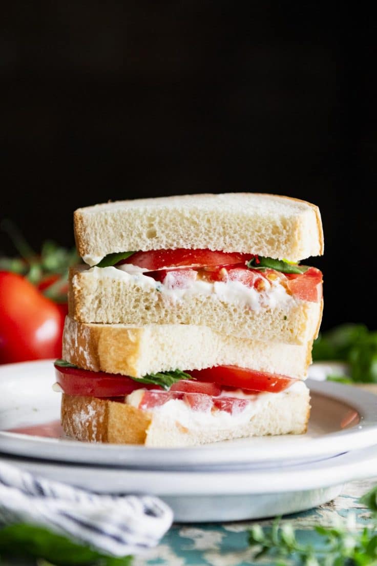 Tomato Sandwich - The Seasoned Mom