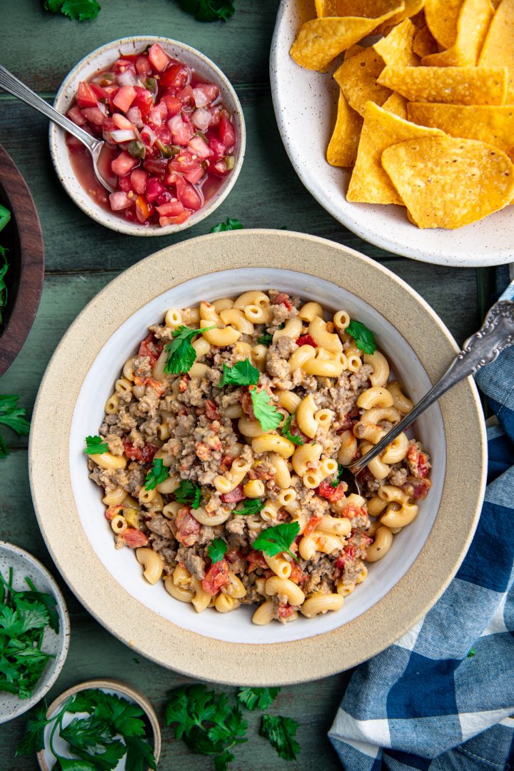 3-Ingredient Taco Mac and Cheese - The Seasoned Mom