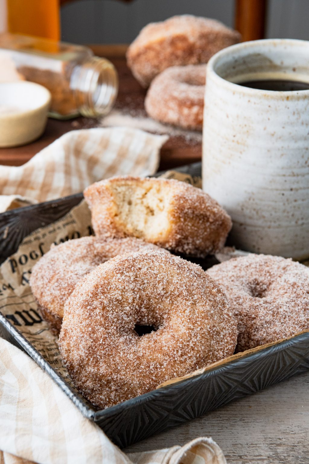 Baked Apple Cider Donuts - The Seasoned Mom