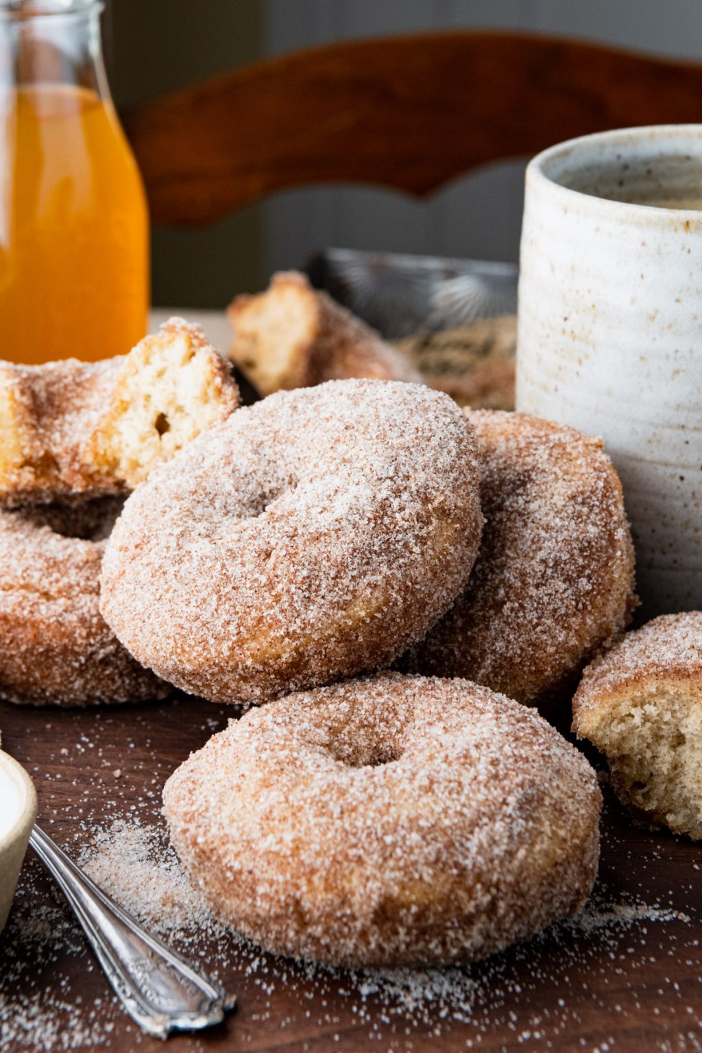 Baked Apple Cider Donuts - The Seasoned Mom