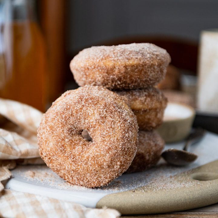Baked Apple Cider Donuts - The Seasoned Mom