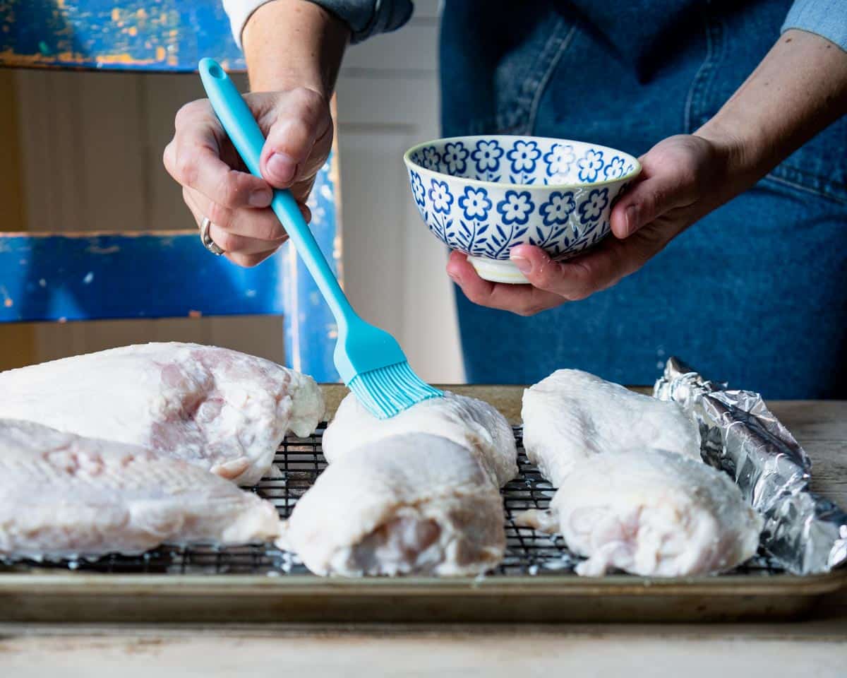 Roasted Buttermilk Marinated Chicken - The Seasoned Mom