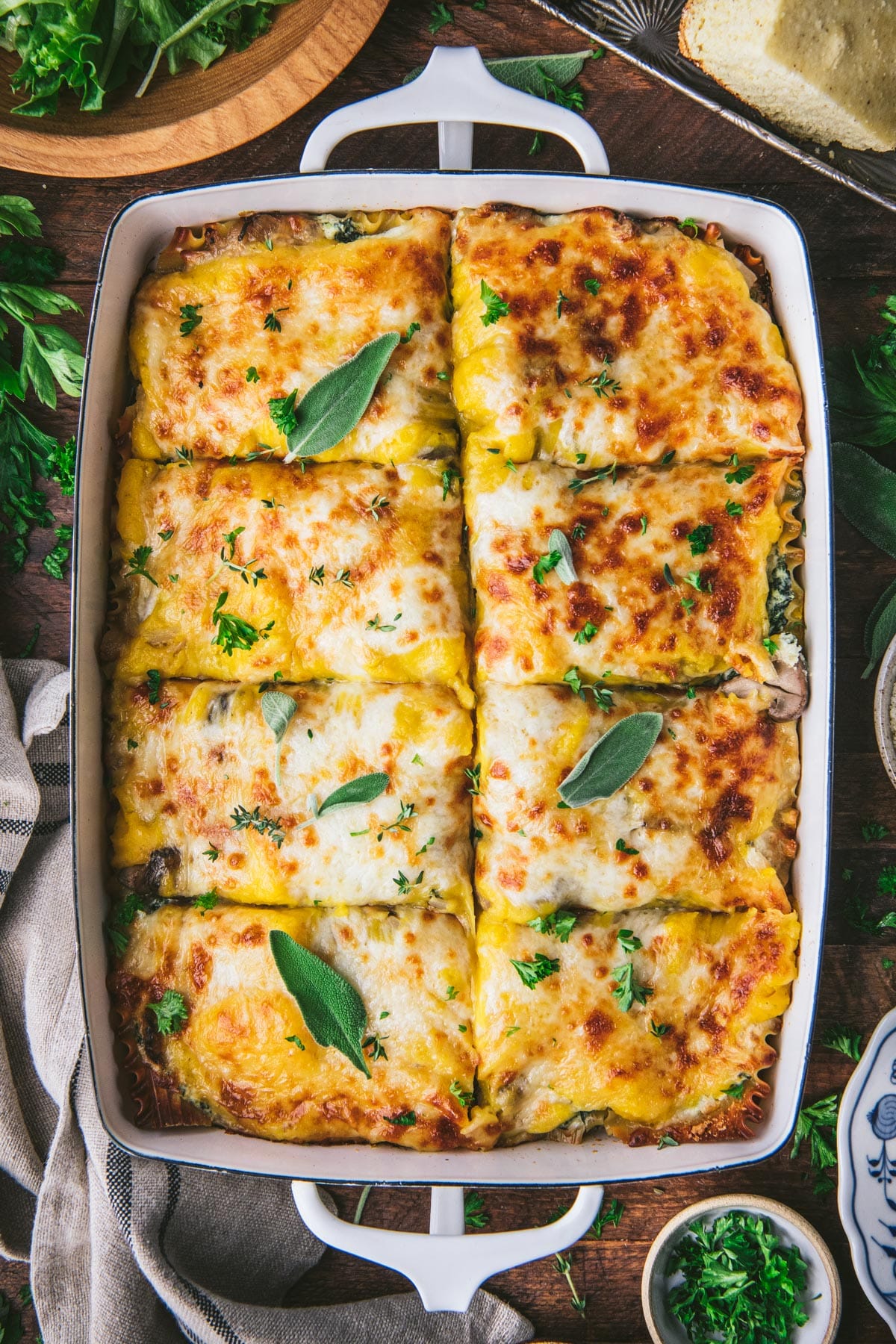 Roasted Butternut Squash Lasagna - The Seasoned Mom