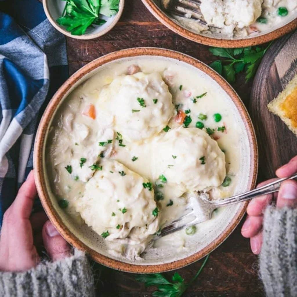 Chicken and Bisquick Dumplings Recipe | The Seasoned Mom
