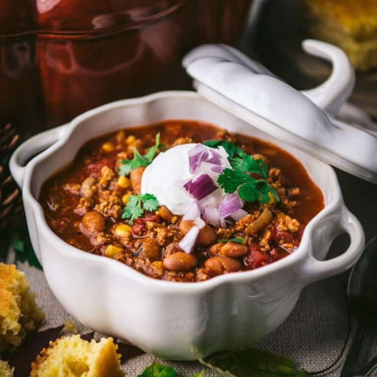 Taco Chili {Stovetop or Crock Pot} - The Seasoned Mom