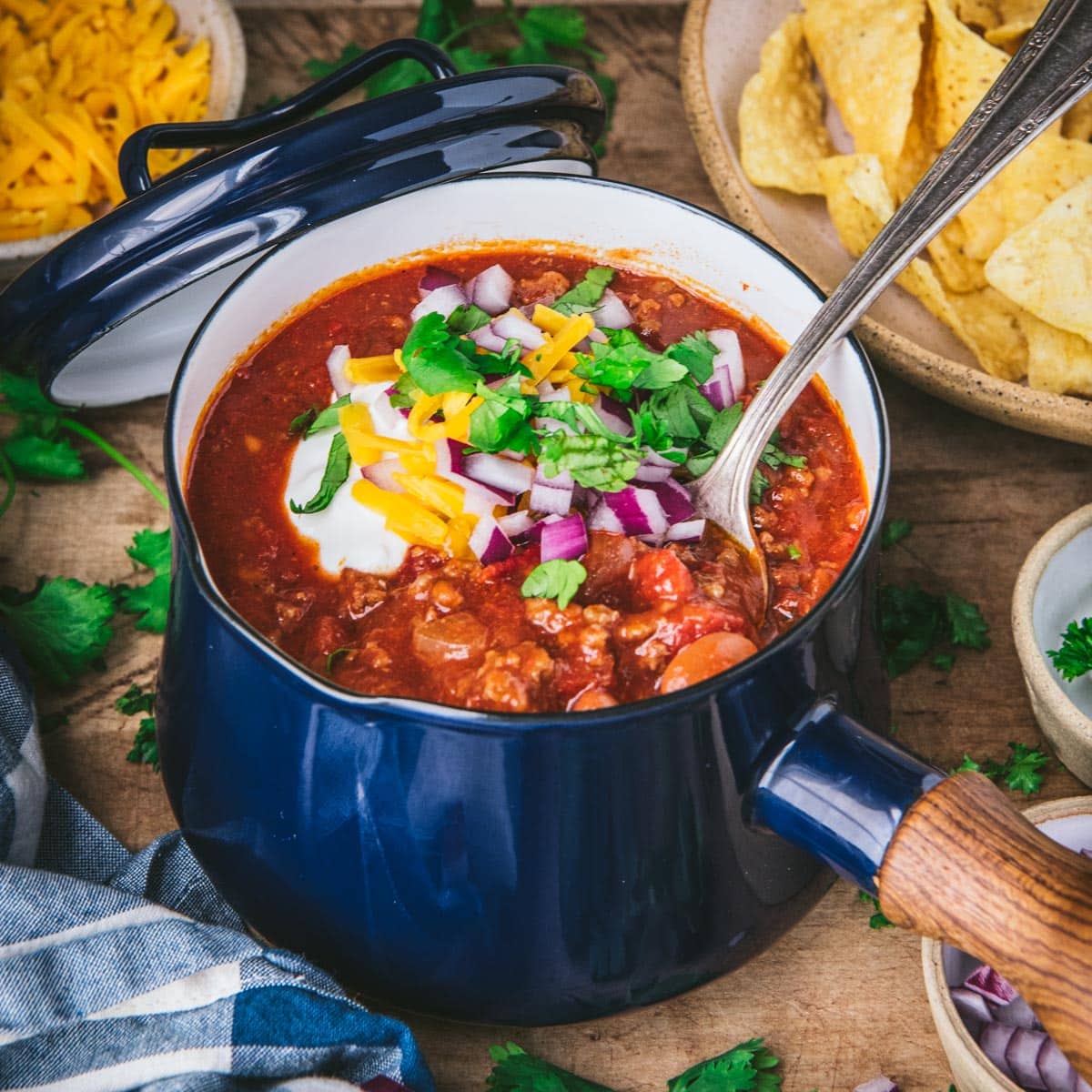 Taco Chili {Stovetop or Crock Pot} - The Seasoned Mom