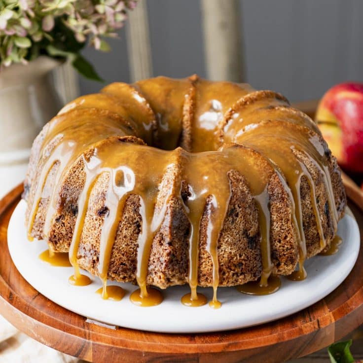 Maple Walnut Cake {with Cake Mix!} - The Seasoned Mom