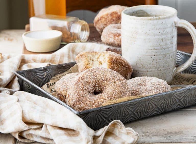 Baked Apple Cider Donuts - The Seasoned Mom