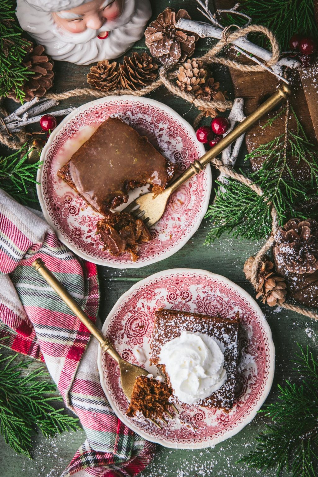 Gingerbread Cake with Lemon Sauce - The Seasoned Mom