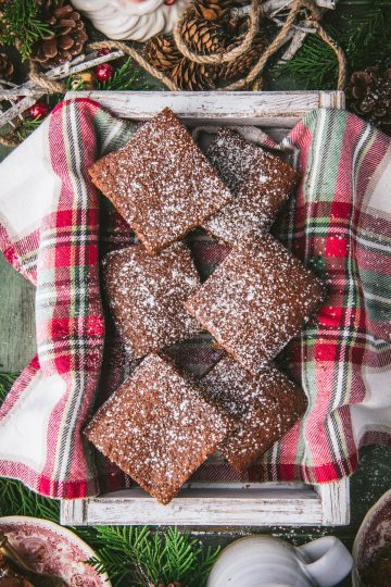 Gingerbread Cake with Lemon Sauce - The Seasoned Mom