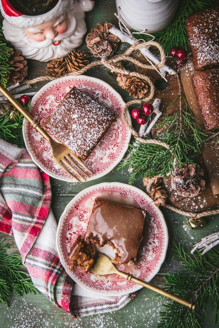 Gingerbread Cake with Lemon Sauce - The Seasoned Mom