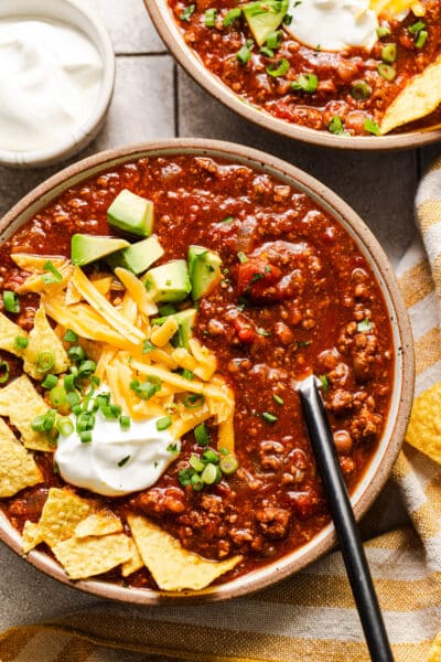 Easy Taco Chili Recipe {Stovetop or Crock Pot} – The Seasoned Mom