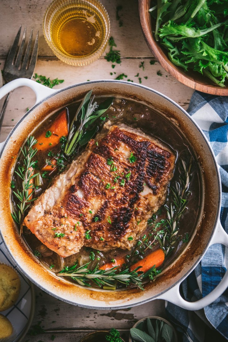 Beer-Braised Pork Loin Roast - The Seasoned Mom