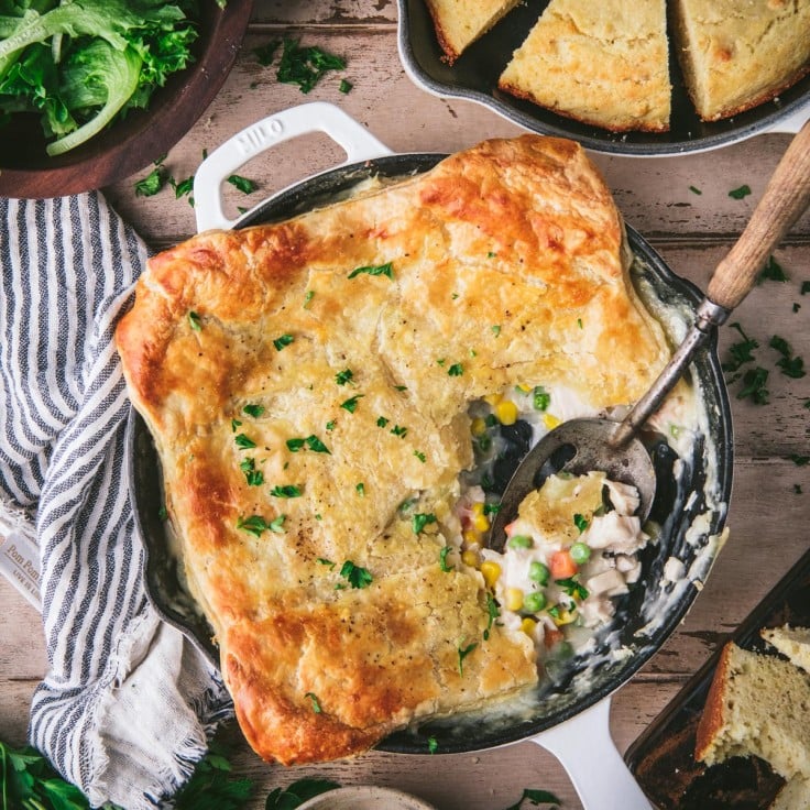 Chicken Pot Pie with Puff Pastry - The Seasoned Mom
