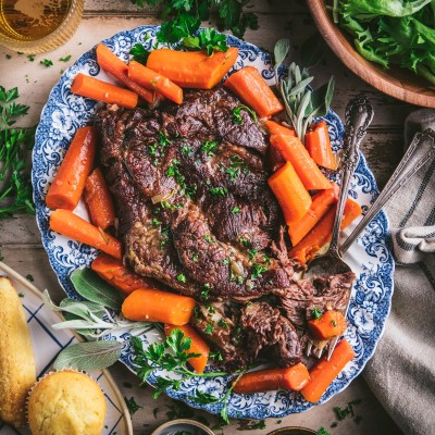 Dutch Oven Pot Roast - The Seasoned Mom