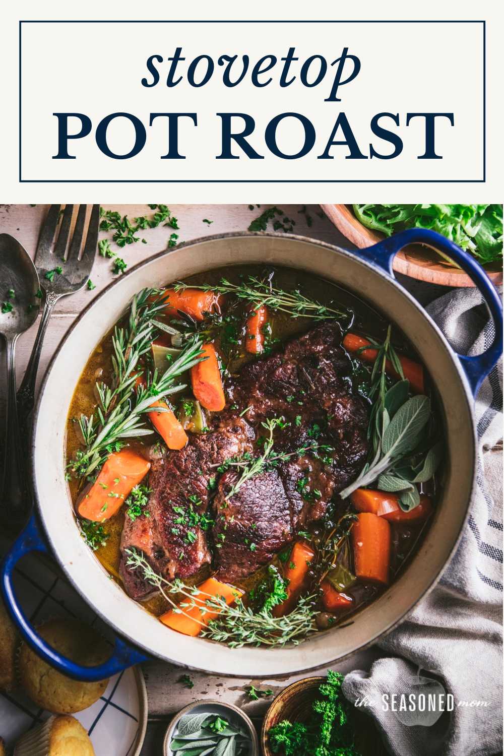 Stovetop Pot Roast and Gravy - The Seasoned Mom