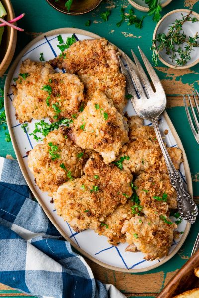Rice Krispies Parmesan Ranch Chicken - The Seasoned Mom