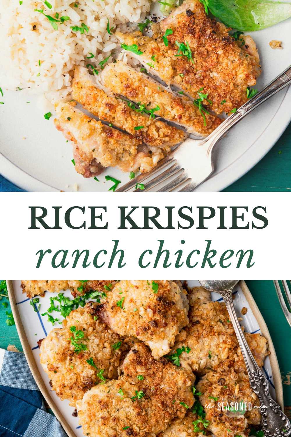 Rice Krispies Parmesan Ranch Chicken - The Seasoned Mom