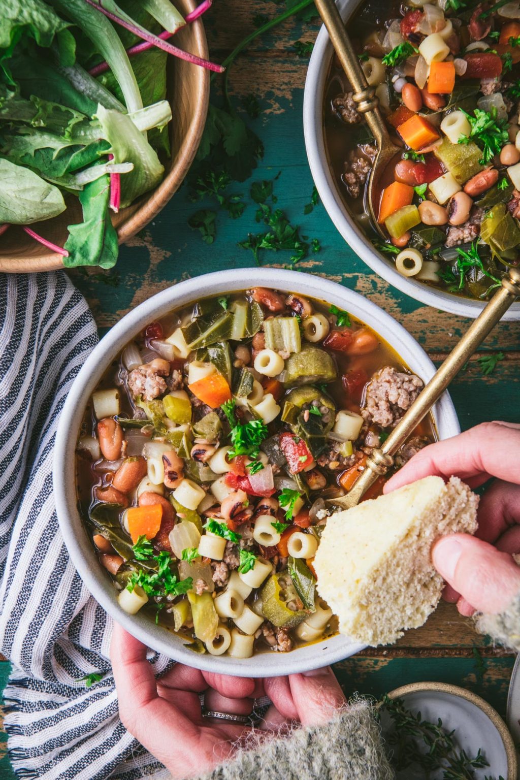 Southern Minestrone Soup - The Seasoned Mom