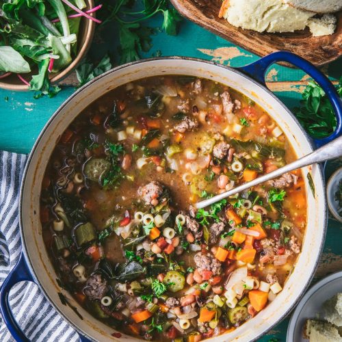 Southern Minestrone Soup - The Seasoned Mom