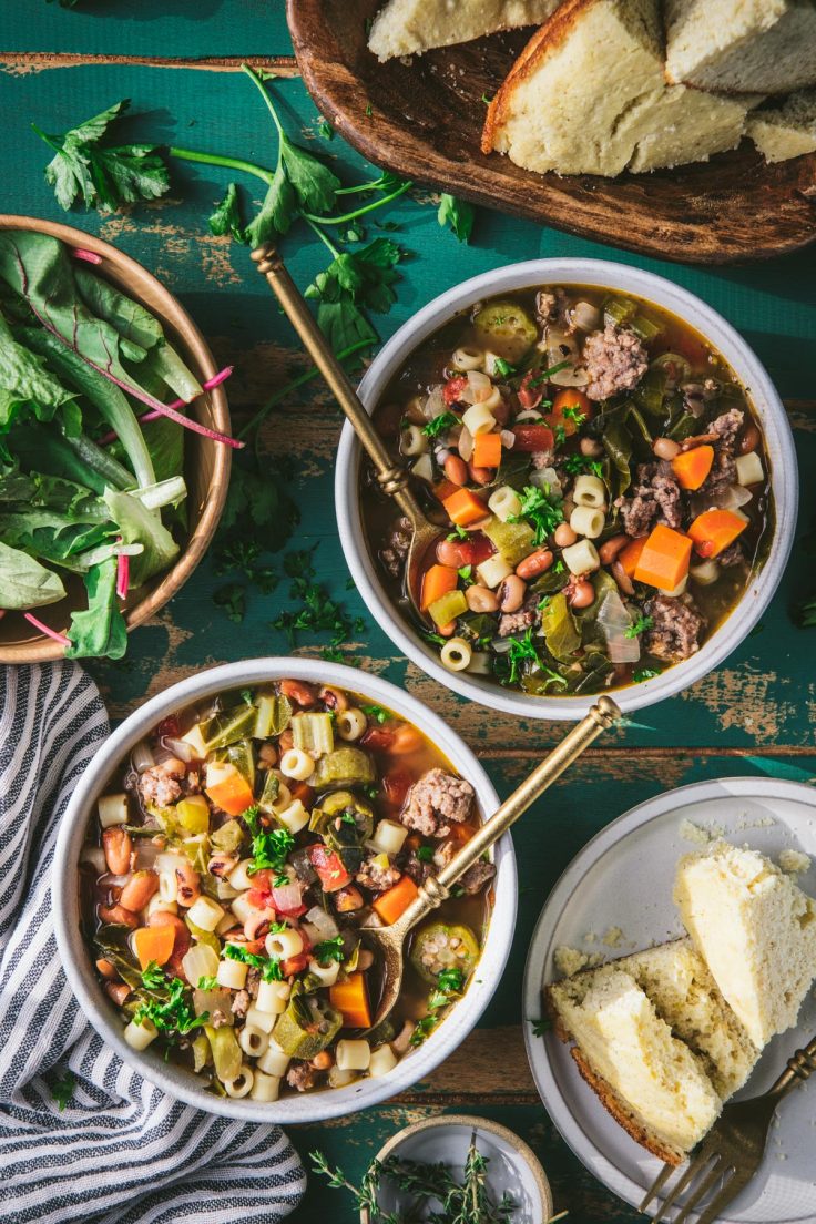 Southern Minestrone Soup - The Seasoned Mom