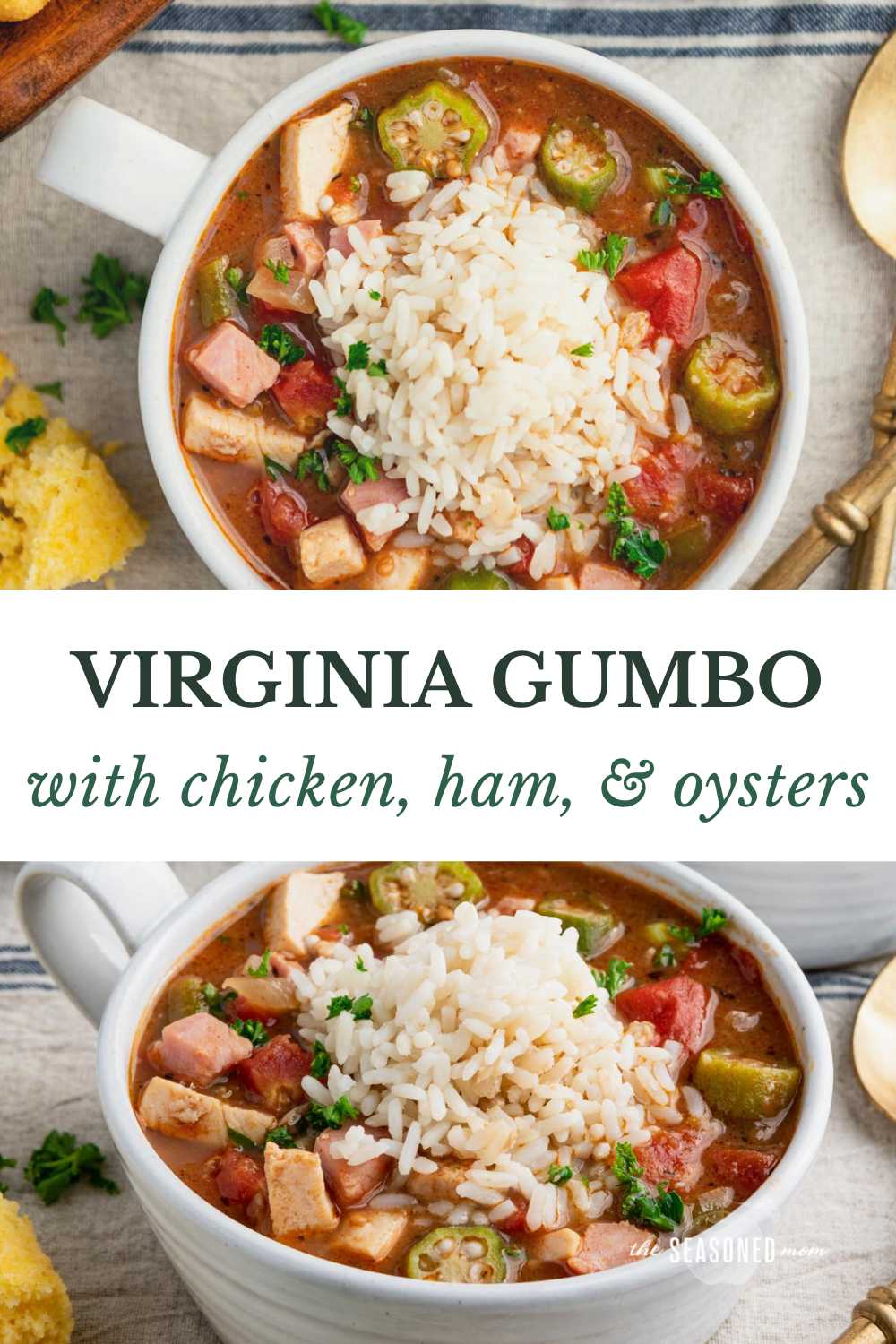 Virginia Chicken Gumbo with Ham - The Seasoned Mom