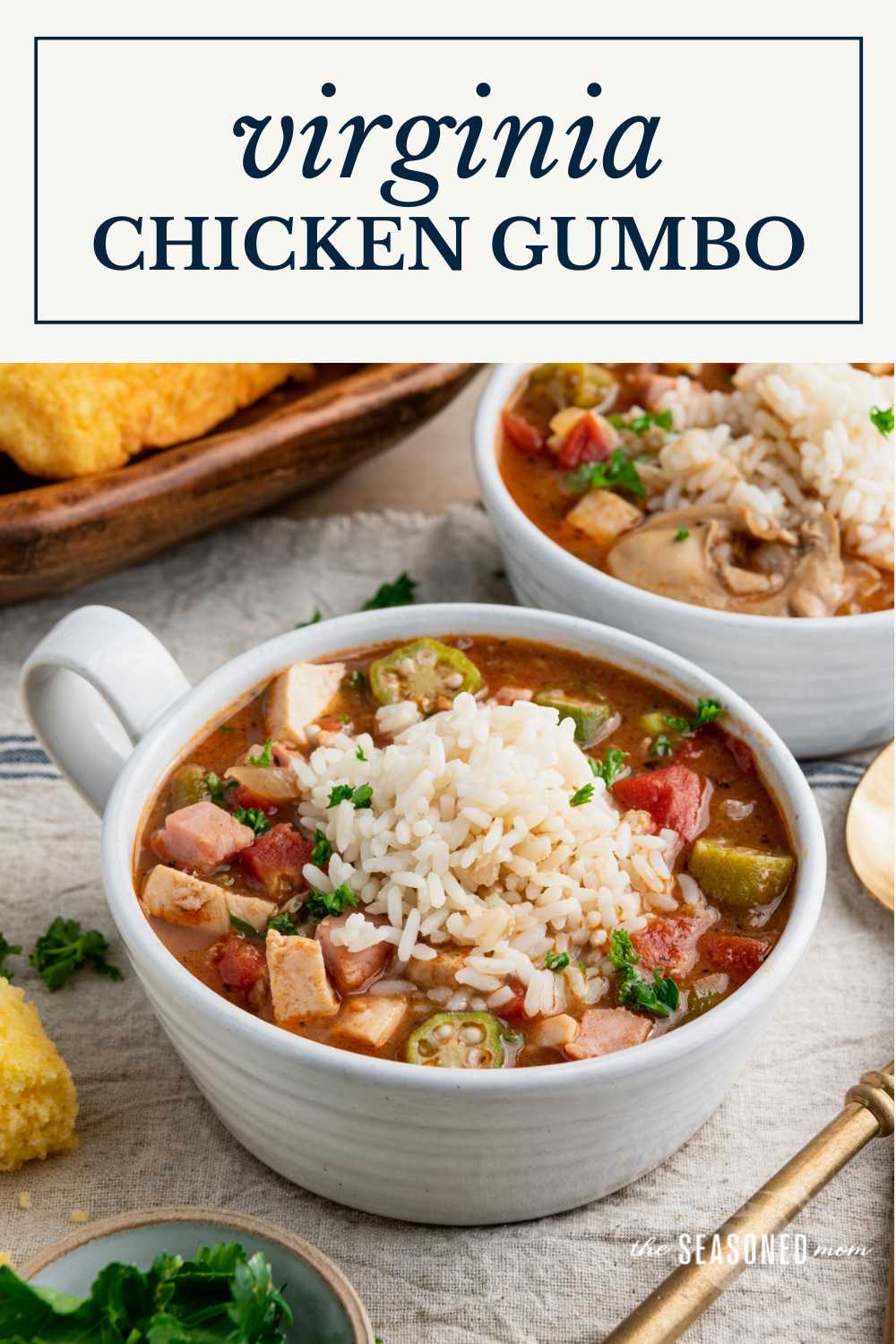 Virginia Chicken Gumbo with Ham - The Seasoned Mom