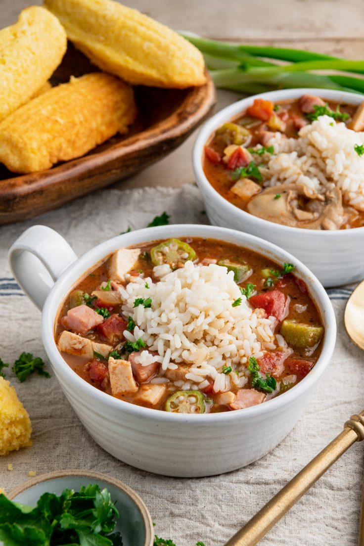 Virginia Chicken Gumbo with Ham - The Seasoned Mom
