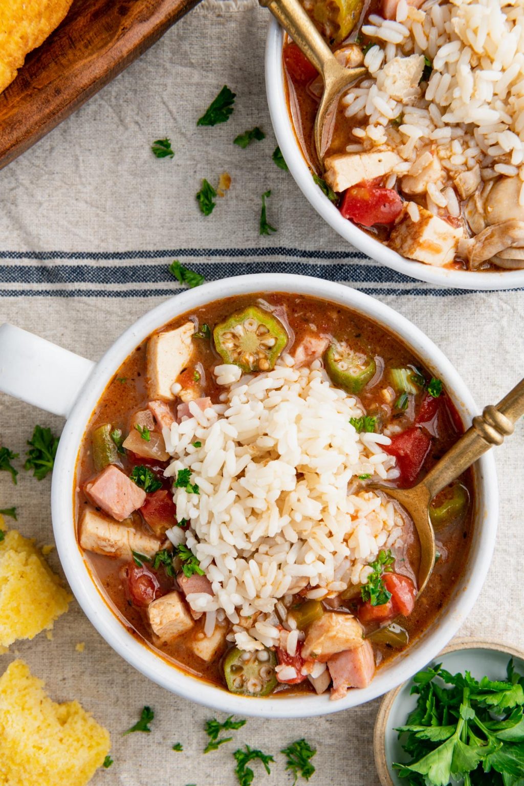 Virginia Chicken Gumbo with Ham - The Seasoned Mom