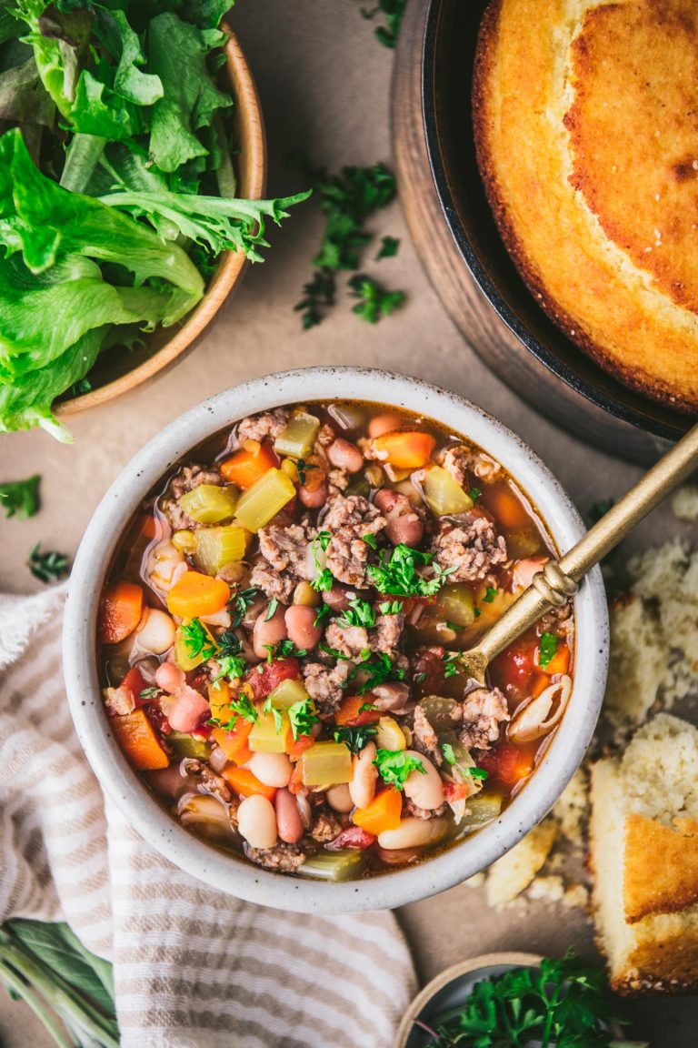 15 Bean Soup with Sausage - The Seasoned Mom