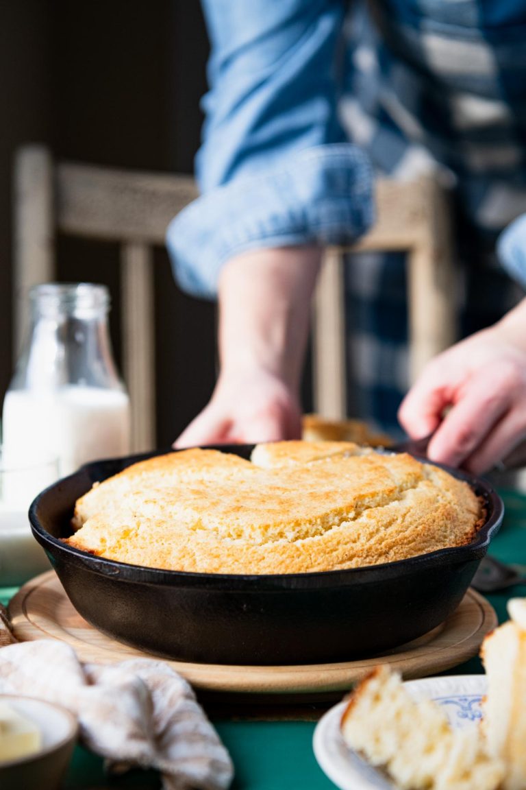 Cast Iron Cornbread - The Seasoned Mom