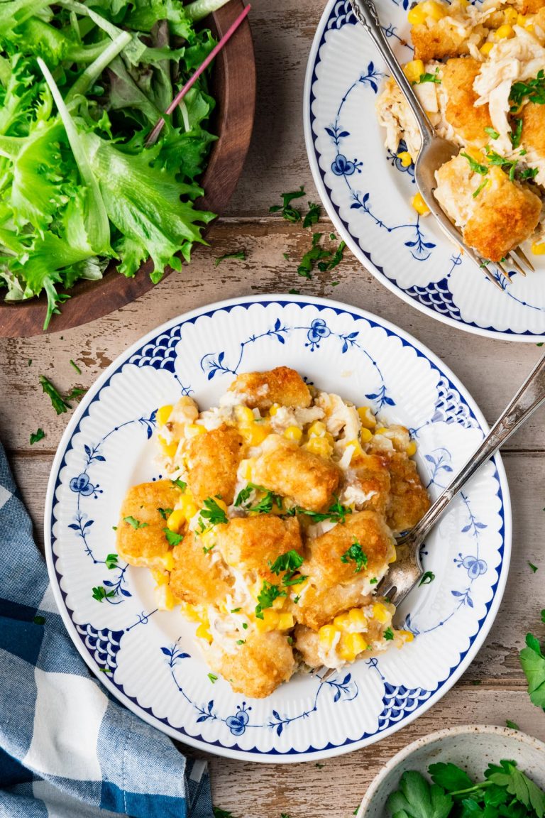 Chicken Tater Tot Casserole - The Seasoned Mom