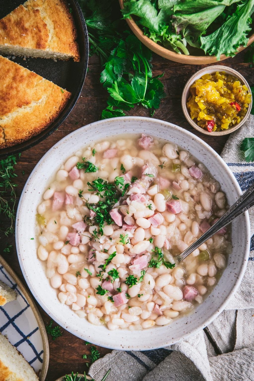 Old-Fashioned Southern Ham and Beans - The Seasoned Mom