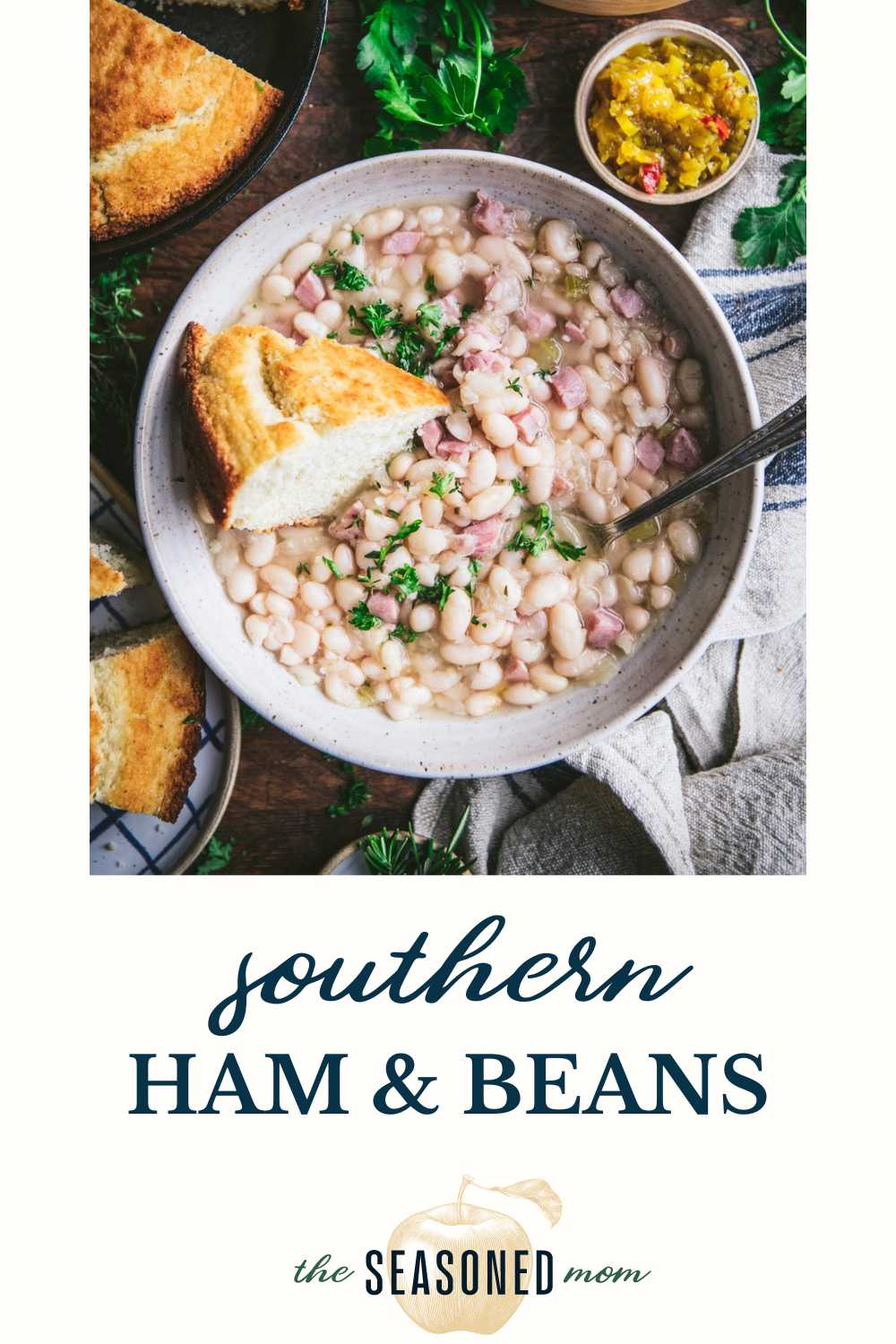 Old-Fashioned Southern Ham and Beans - The Seasoned Mom