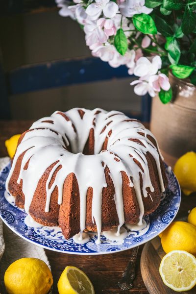Southern Lemon Cream Cheese Pound Cake from Scratch - The Seasoned Mom