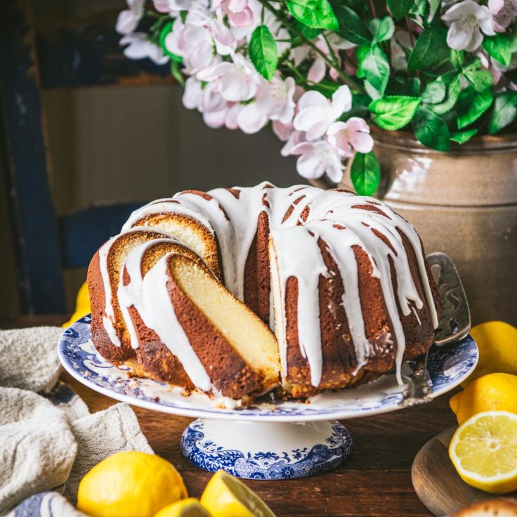 Southern Lemon Cream Cheese Pound Cake from Scratch - The Seasoned Mom