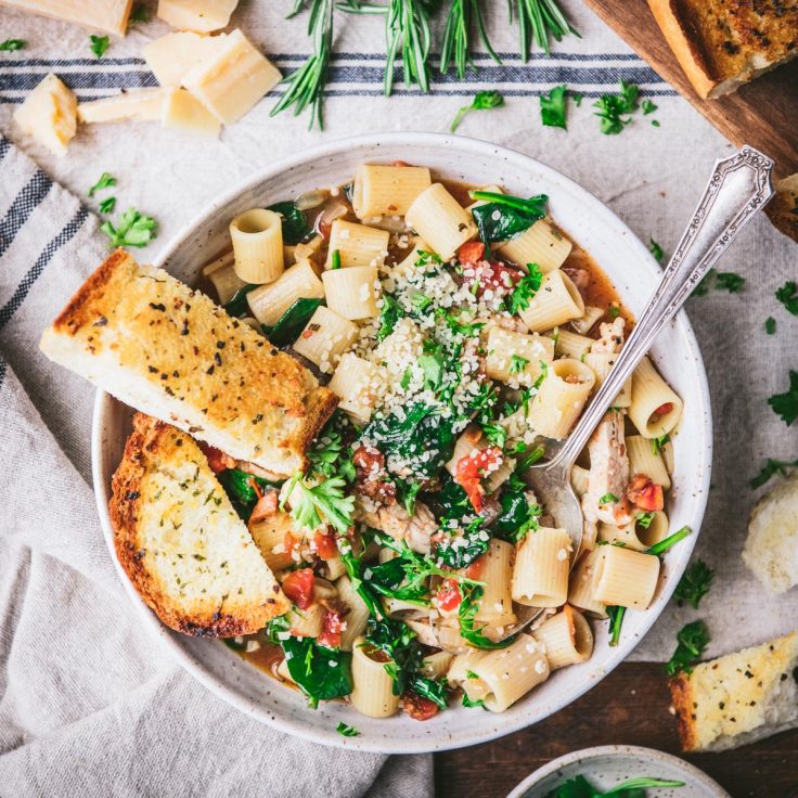 Chicken Primavera with Parmesan Sauce - The Seasoned Mom