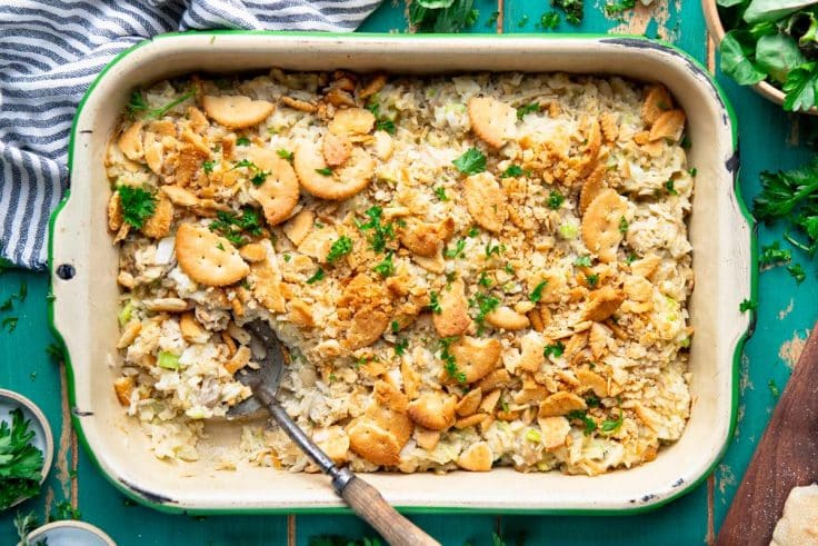 Old Fashioned Chicken and Rice Casserole - The Seasoned Mom