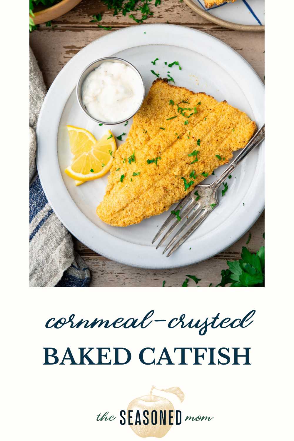 Southern Cornmeal-Crusted Baked Catfish - The Seasoned Mom