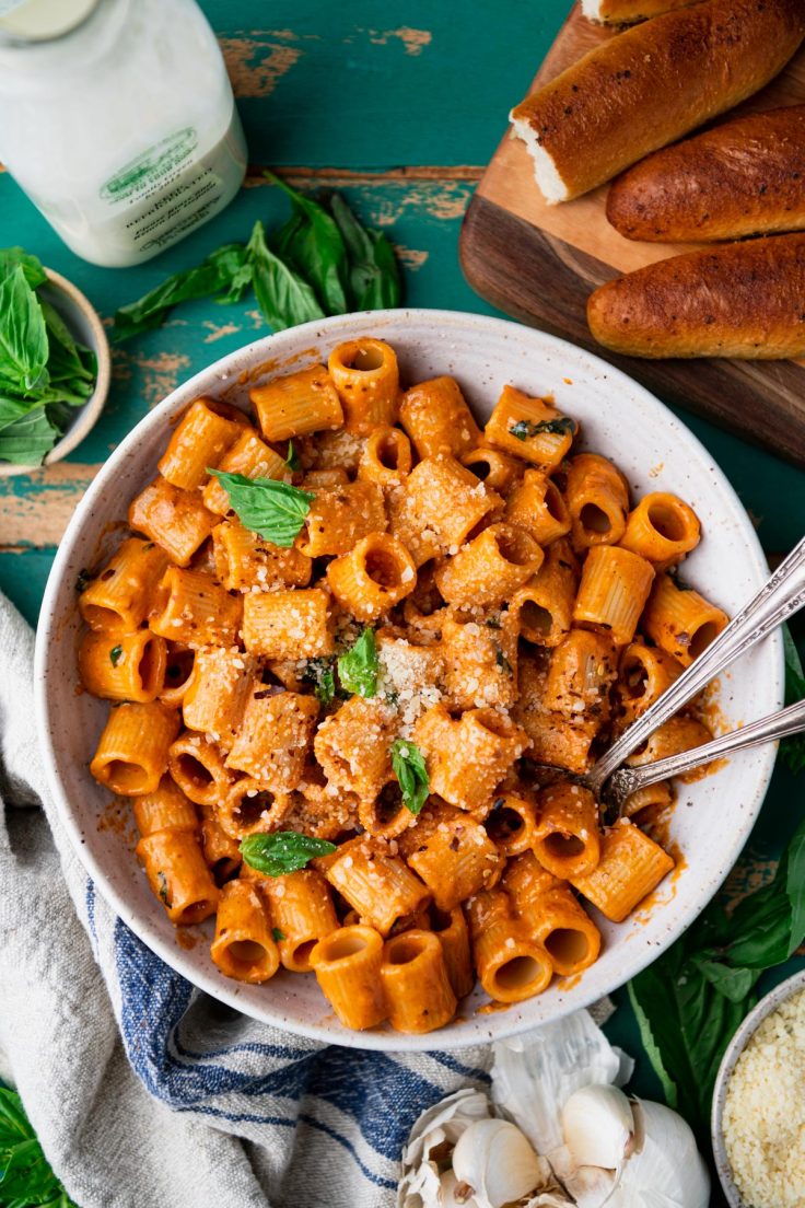 Creamy Tomato Pasta Sauce - The Seasoned Mom