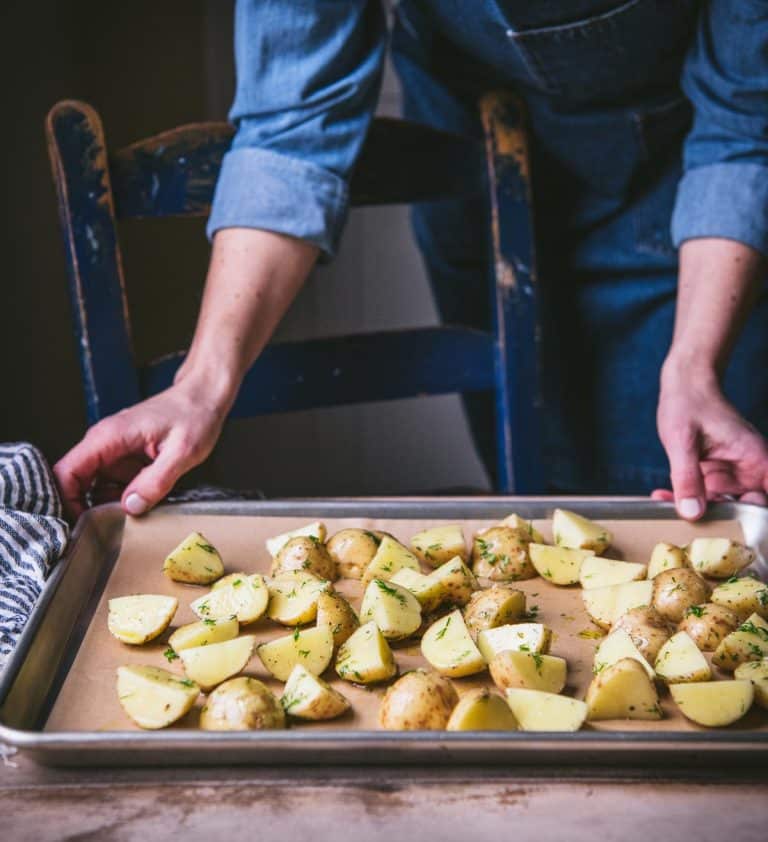 Dill Roasted Potatoes - The Seasoned Mom