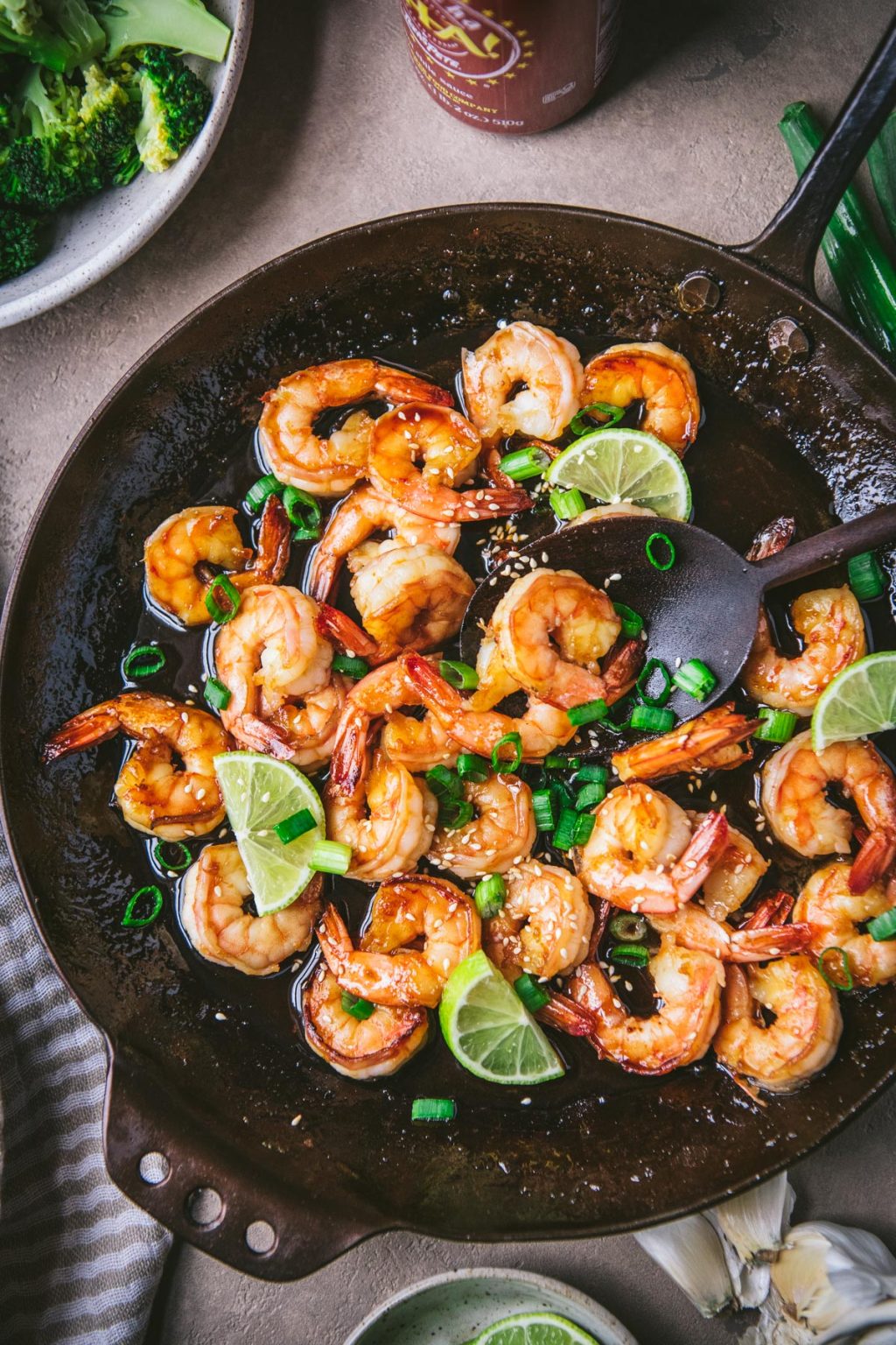 Don't Miss Honey Sriracha Shrimp - The Seasoned Mom