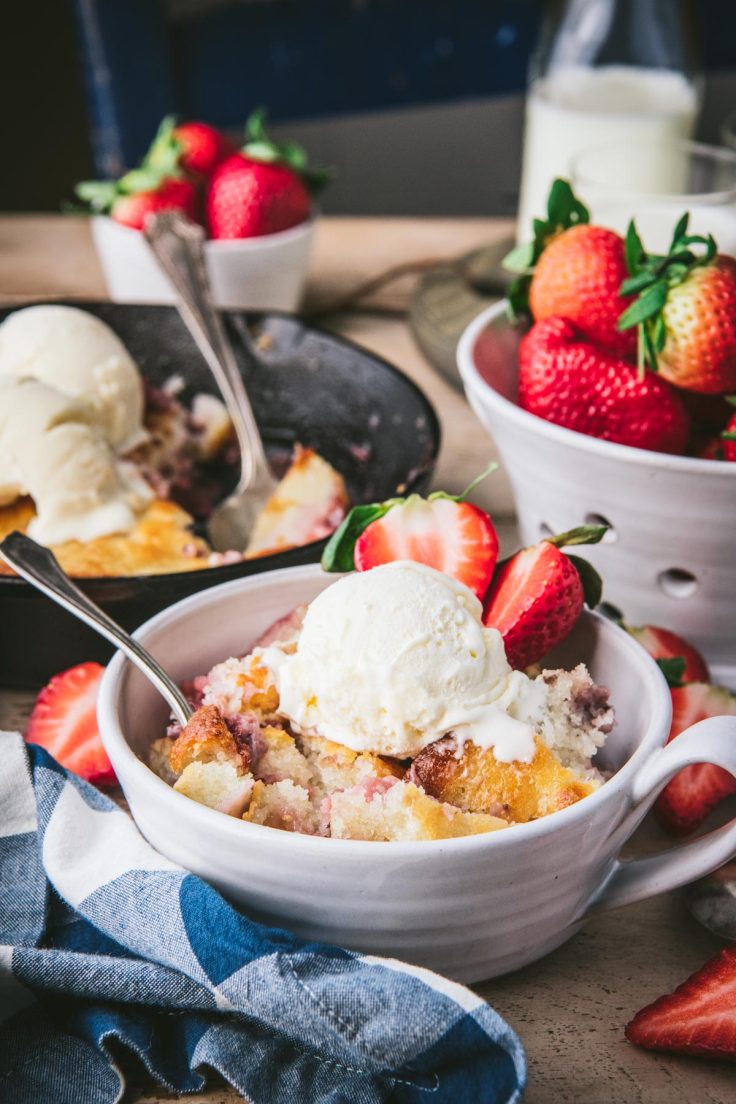 The Easiest Strawberry Cobbler Recipe - The Seasoned Mom