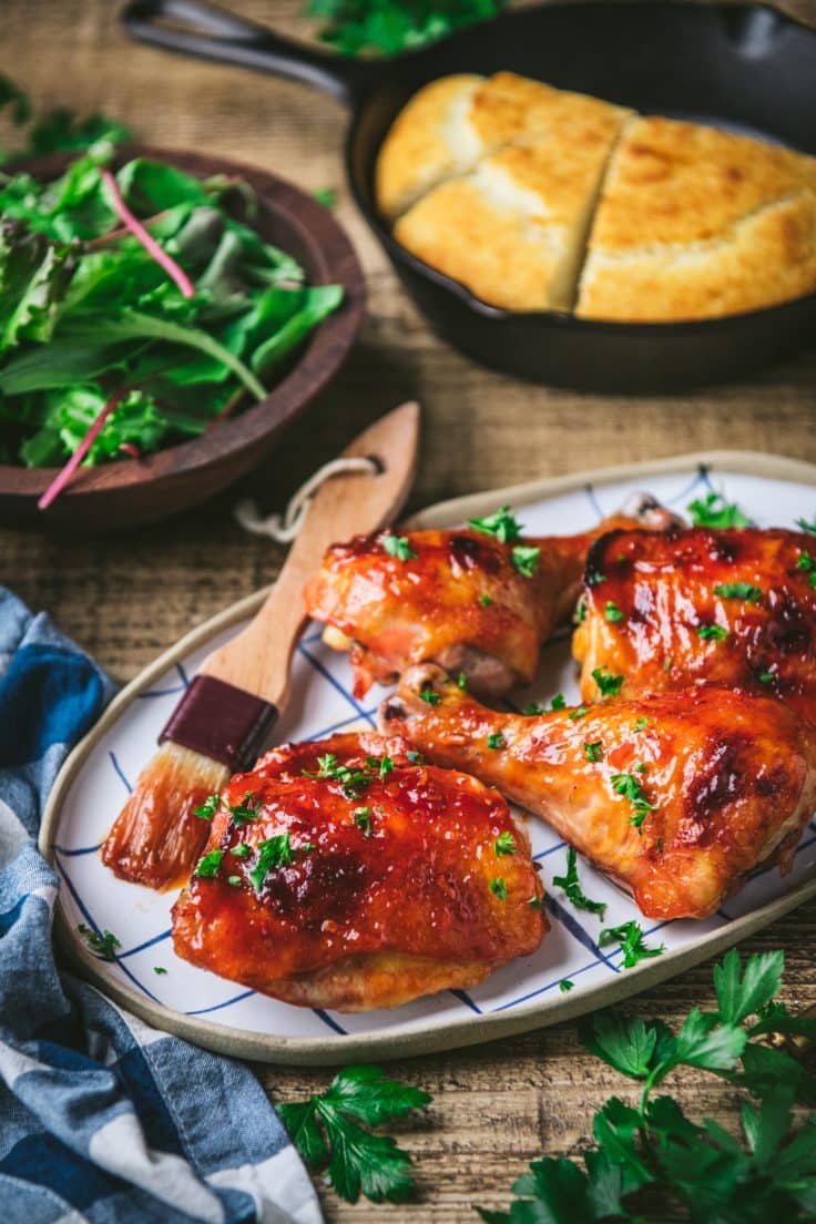 3-Ingredient Glazed Apricot Chicken - The Seasoned Mom
